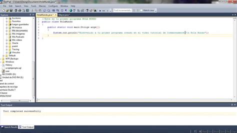 Primer Programa Hola Mundo En Java YouTube
