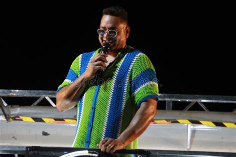 Singer Xandy Is Seen During A Performance Editorial Photography Image