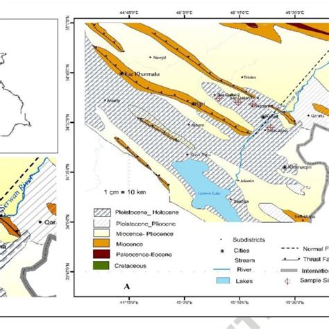 Geological Map Of The Garmian Area Kurdistan Region North East Of Download Scientific Diagram