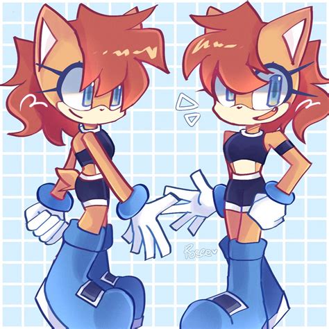 8555 Safe Artist Renstuff Sally Acorn Abstract Background Duality Female Mouth Open