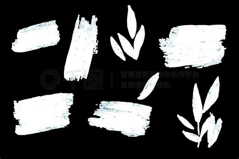 Brushai数字艺术 Brush Stroke简约黑白对比现代时尚插画 Ai平面元素免费下载 Png格式 4032像素 编号71484251 千图网