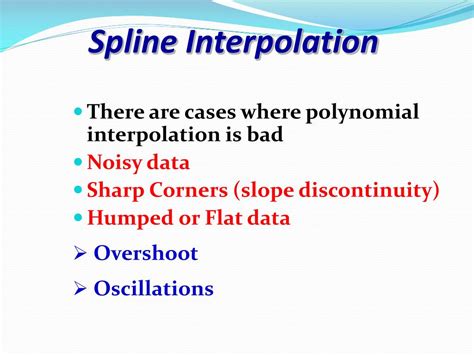 Ppt Spline Interpolation Research Scholar Renuka Bokolia Departme
