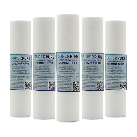 Superpure 10inch Melt Blown Filter 5 Pack Ultimate Clarity