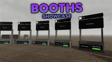 Booths System Roblox Showcase Youtube