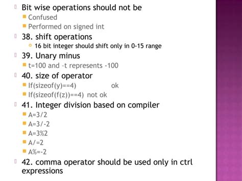 misra c rules ppt
