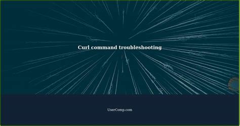 curl command freezes and does not work as expected