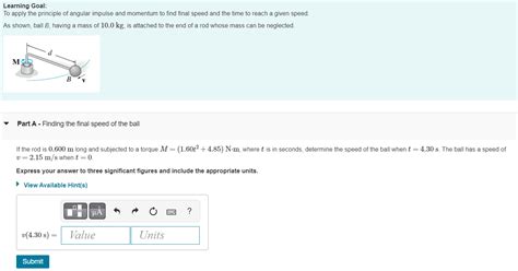 [solved] learning goal to apply the principle of angular