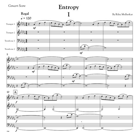 Entropy Score Parts THE WESTERLIES