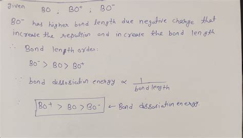 [solved] Rank These Diatomic Molecules In Order Of Bond Dissociation Energy Course Hero