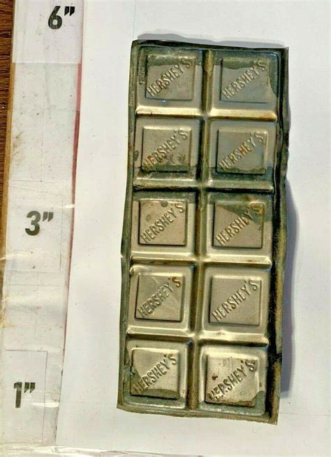 Hersheys Original Chocolate Candy Bar Metal Mold Shows Age See Images
