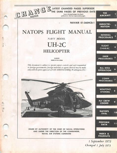 Kaman Uh 2c Seasprite Helicopter 1973 Natops Flight Manual Cd Ebay