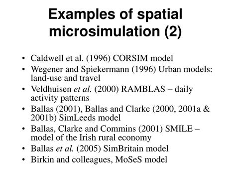 Ppt Spatial Microsimulation Approaches To Population Forecasting Powerpoint Presentation Id