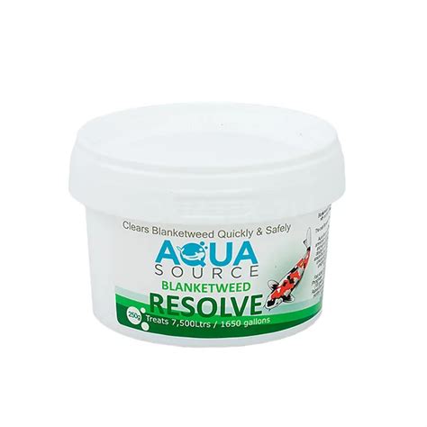 Aqua Source Blanketweed Resolve 250g Pond Green Clear Water Treatment String Algae Remover Koi