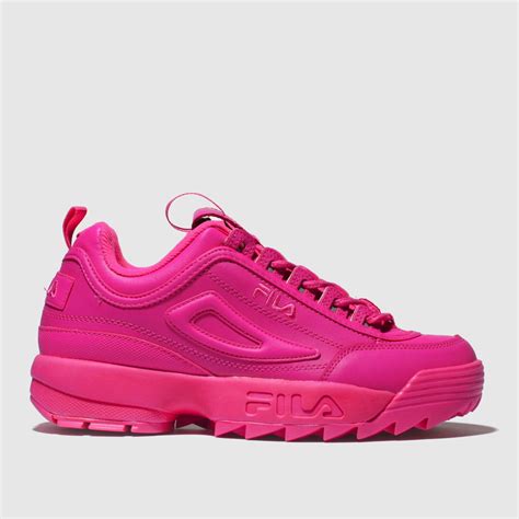 Womens Pink Fila Disruptor Ii Premium Trainers Schuh
