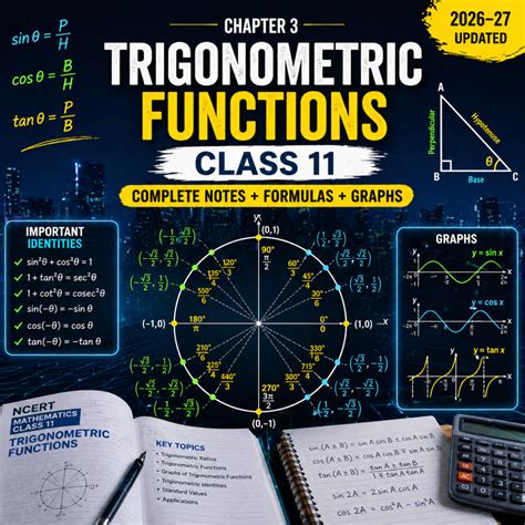 Trigonometric Functions Class 11 Notes 202627 Easy And Complete