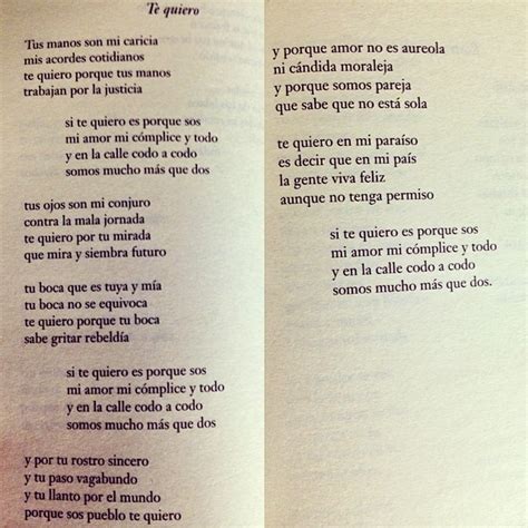 Itsjonc Te Quiero Mario Benedetti ¡píntame La Vida