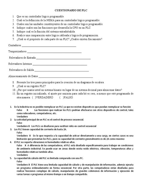 Que Es Un Controlador Lógico Programable Descargar Gratis Pdf