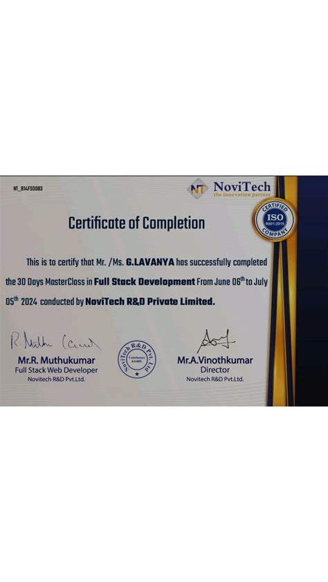 Lavanya G On Linkedin Fullstackdeveloper Webdev Techskills