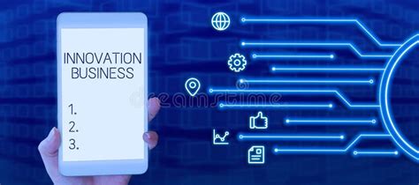 conceptual display innovation business concept meaning introduce new
