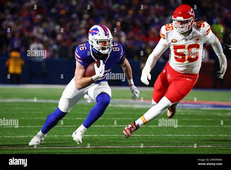 Buffalo Bills Tight End Dalton Kincaid 86 Carries The Ball Against