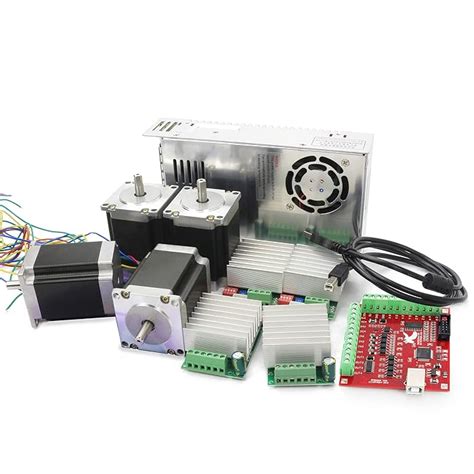 Buy Rattmmotor 4 Axis Usb Mach3 Cnc Controller Kit Nema23 Stepper Motor