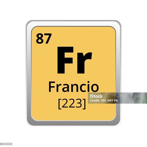 Periodic Table Element Francium Stock Illustration Download Image Now