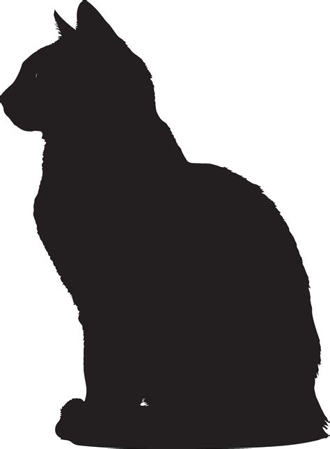 Silhouette Of A Cat In Profile View 69075724 Vector Art At Vecteezy