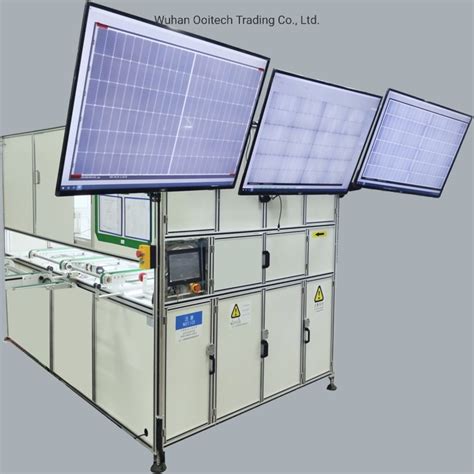 Ooitech Automated Pv Module Error Tester At The Solar Panel Production Line Ooitech El Error
