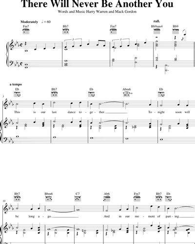 There Will Never Be Another You Sheet Music By Mack Gordon Nkoda