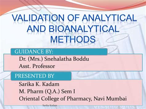 Analytical Method Validation And Validation Of Hplc Ppt