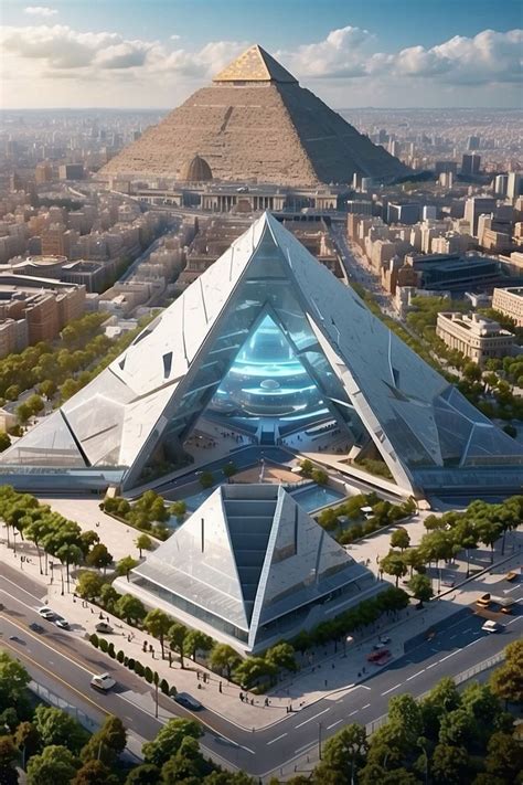 Palais Égyptien Moderne ♔ Modern Egyptian Palace Modern Pyramids