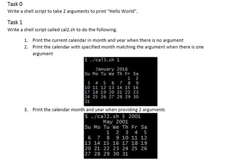 Solved Write A Shell Script To Take Arguments To Print Chegg