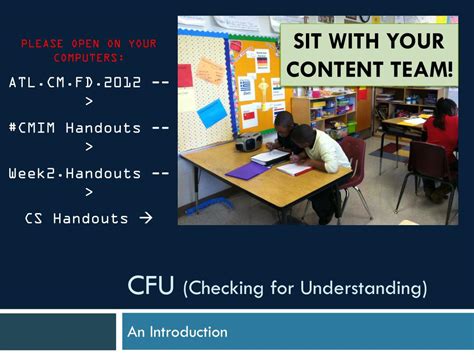 Ppt Cfu Checking For Understanding Powerpoint Presentation Free Download Id 3982091