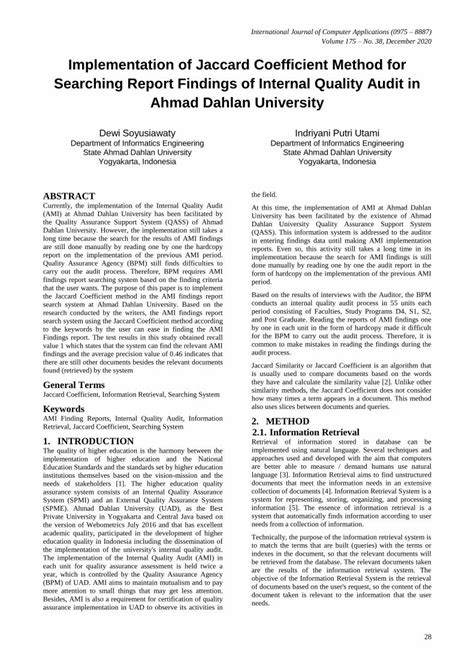 Pdf Implementation Of Jaccard Coefficient Method For Searching Dokumentips