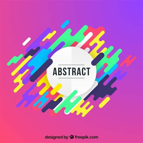 Free Vector Abstract Background With Colorful Rounded Shapes