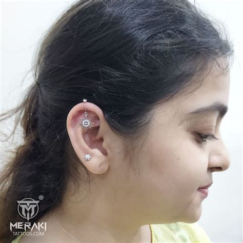 Stylish And Safe Hanging Ear Piercing