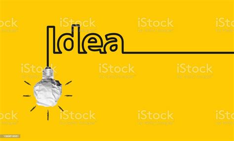 창조적 인 전구 아이디어와 구겨진 종이 볼 디자인 벡터 일러스트 개념에 대한 스톡 벡터 아트 및 기타 이미지 개념 격언