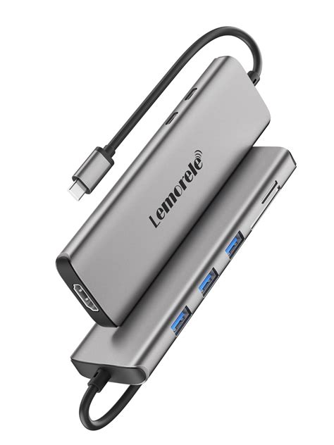 Lemorele Usb C Multiport Adapter 8 In 1 【 Tc38】