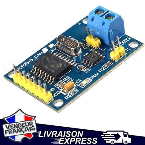 Module Can Bus Receiver Mcp2515 Tja1050 Transceiver Spi 5v Arduino Cdiscount Bricolage