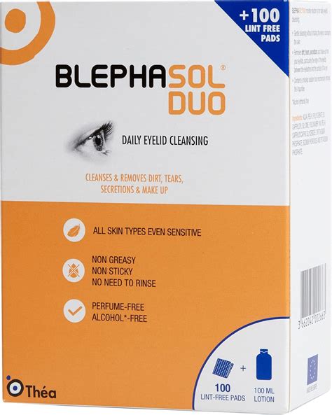 Blephasol Duo 100ml X 3 Blephasol And 100 Cotton Pads Treatment Of