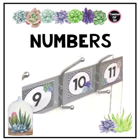 Succulent Classroom Decor By Teacherof20 Tpt
