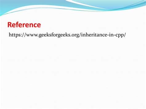 Inheritance In C Pptx Programming Languages Computing