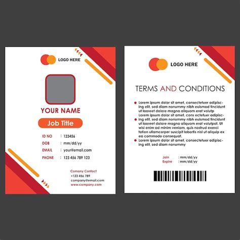현대 비지니스 카드 템플릿 디자인 프리미엄 벡터