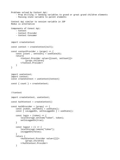 Context Api Pdf