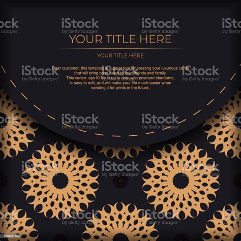 빈티지 인도 만달라 장식 어두운 엽서 디자인 배경과 벽지로 사용할 수 있습니다 0명에 대한 스톡 벡터 아트 및 기타 이미지 0명 고풍스런 골동품 Istock