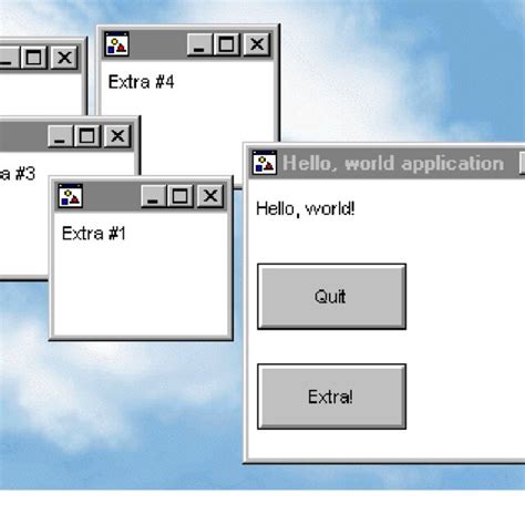 2 1 Screen Snapshot Of The Modified Hello World Example Download