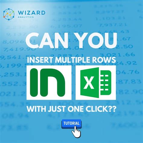 Wizard Analytics On Linkedin Excel Tutorial Add Multiple Rowscolumns