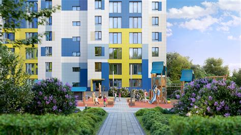 Проекты 2lines Жилой комплекс «Видный комфорт класс 3d визуализация