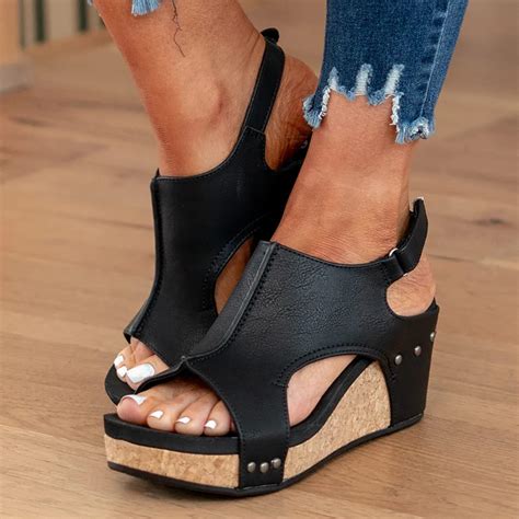Dheva C Orthopedic Wedge Sandals For Women Summer Dressy