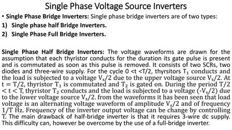Chapter 1 Pe Ii Voltage Source Inverters And Current Source Inverters Pptx